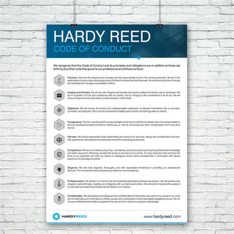 Core Values And Code Of Conduct Posters Poster Contest