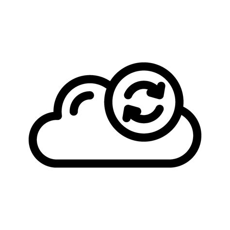 Cloud Syncing Icon Vector Symbol Design Illustration 26629684 Vector Art At Vecteezy