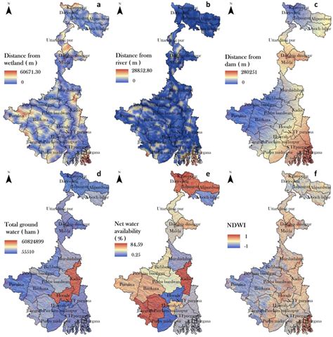 Factors Used For Hydrological Drought Index A Distance From Wetland Download Scientific
