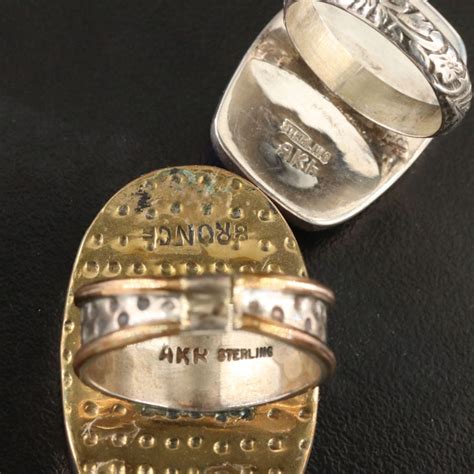 Amy Kahn Russell Sterling Rings And Earrings Ebth