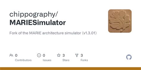 Github Chippographymariesimulator Fork Of The Marie Architecture