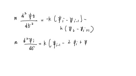 Consider The Vibrations Of Five Particles That Are Coupled By Springs