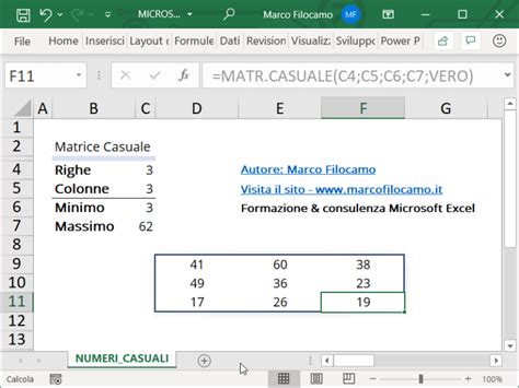 Scopri Come Generare Numeri Casuali Con Excel