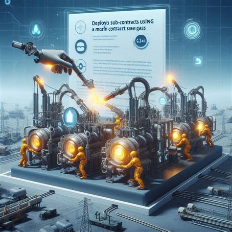 Deploying Sub Contracts Using A Main Contract To Save Gas Costs By