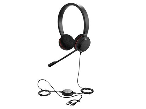 Jabra Evolve SE MS Certified Stereo USB C A Wired Headset