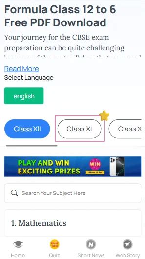 Statistics Formula Class 11 Pdf Download