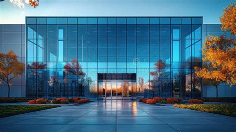 A Modern Building In Which Cloud Data Processing And Management