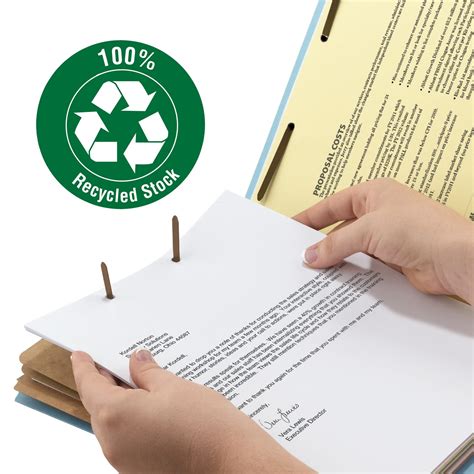 Smead 100 Recycled Pressboard Classification File