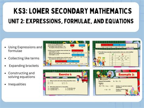 Unit 2 Expressions Formulae And Equations Teaching Resources