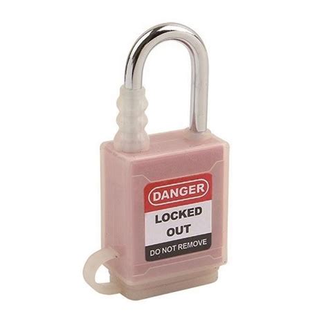 Safety Padlock With Translucent Dustproof Cover Lockout Kit Uae