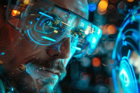 The Hacker Wearing A Glasses Premium Ai Generated Image