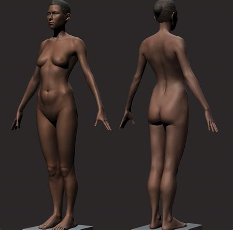 Female Model Test Rendering ZBrushCentral