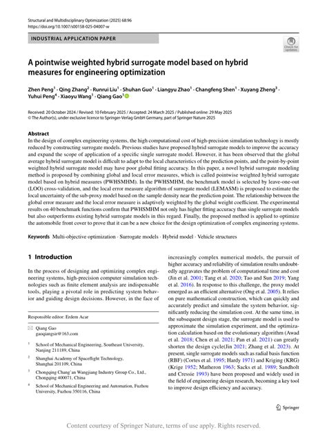 A Pointwise Weighted Hybrid Surrogate Model Based On Hybrid Measures