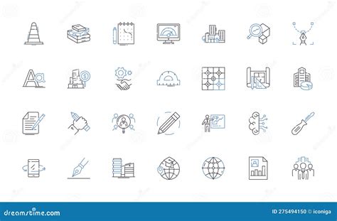 Education Learning Line Icons Collection Curriculum Assessment Pedagogy Classroom