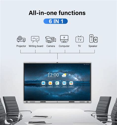 Inch Clever Touch Interactive Panel High Tech Whiteboard