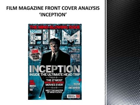 Inception Film Magazine Analysis Pptx
