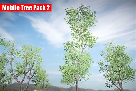 Mobile Tree Pack 2 3d Trees Unity Asset Store