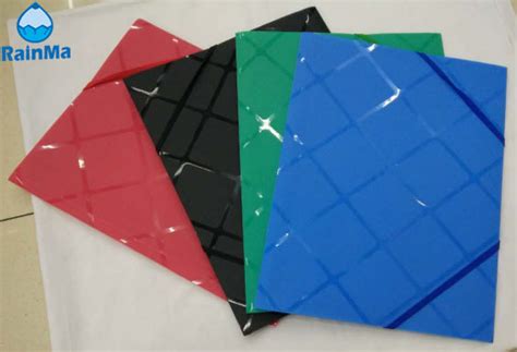 PP Color A4 File Bag Folder Elastic Band Fixed Plastic File Folder For