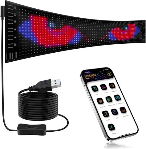 Super Rgb Scrolling Led Sign 15x4 Programmable Flexible