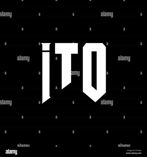 Ito Letter Logo Design For Technology Company Ito Logo Design Black And White Color Combination