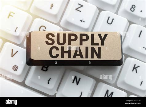 Inspiration Showing Sign Supply Chain Business Concept System Of Organization And Processes