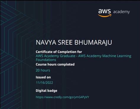 Bhumaraju Navyasree On Linkedin Aws Machine Learning