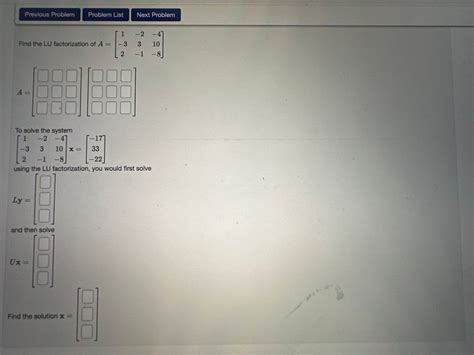 Answered Find The Lu Factorization Of A A To… Bartleby