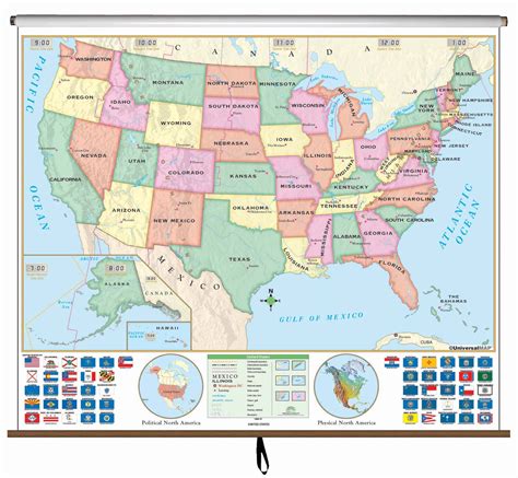 Us Beginner Classroom Wall Map Geomart