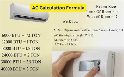 How To Calculate Tonnage Of Ac For A Room Size Matters