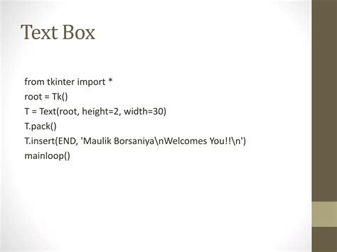 Python Extra Chapter Gui Maulik Borsaniya Pptx Computing