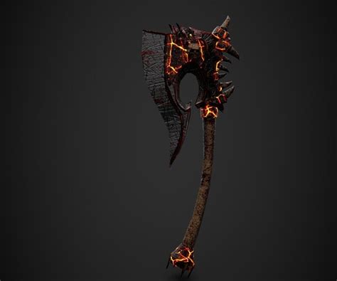 Artstation Axe Of The Flame Game Assets
