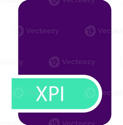 Xpi File Format Icon With Contour 57325421 Png