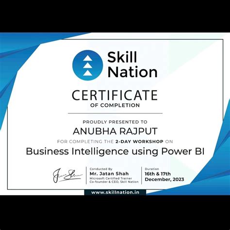 Anubha Rajput On Linkedin Powerbi Certificationcomplete