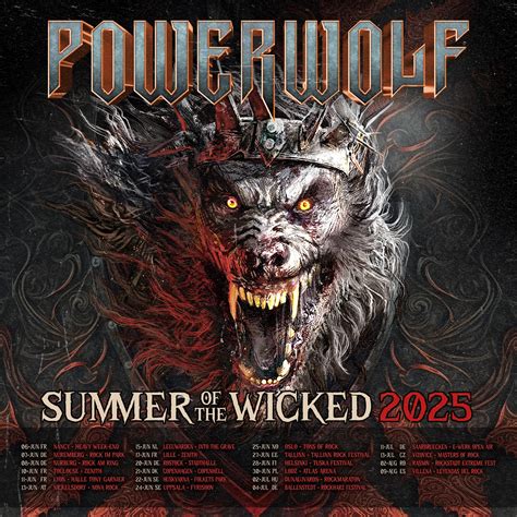 Powerwolf En Tournée En Juin 2025 Actus Power Metal France