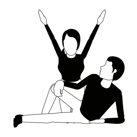 Dance Position Vector Art Stock Images Depositphotos