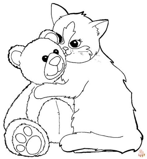 Kleurplaat Kitten Schattige Realistische Moeilijke Kleurplaten Kleurplatengb