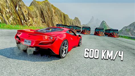 СПУСК С ГОРЫ БЕЗ ТОРМОЗОВ НА САМЫХ БЫСТРЫХ ТАЧКА В Beam Ng Drive Youtube