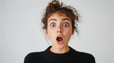 A Woman With Her Mouth Open And A Surprised Expression On Her Face