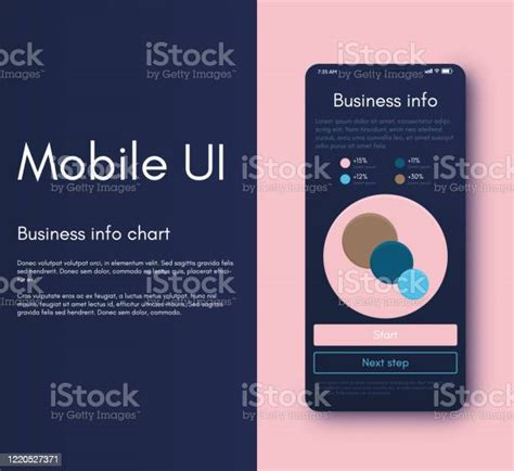 모바일 응용 프로그램 인터페이스 Ui 디자인 벡터 일러스트레이션 그래프에 대한 스톡 벡터 아트 및 기타 이미지 그래프