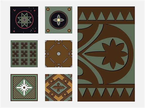 Pattern Tiles Ai Vector Uidownload