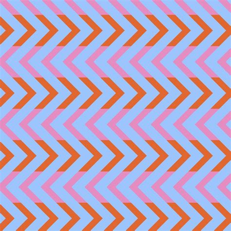 Orange And Pink Chevron