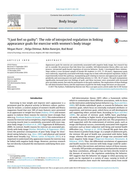 Pdf I Just Feel So Guilty The Role Of Introjected Regulation In