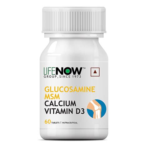 Buy Lifenow Glucosamine Msm Calcium Vd3 Tablets