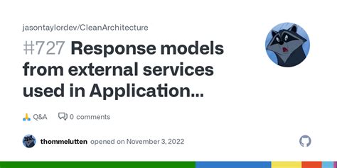 Response Models From External Services Used In Application Layer · Jasontaylordev