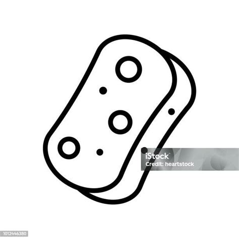 Éponge Vecteur Icône Illustration De Lélément Simple Conception Du