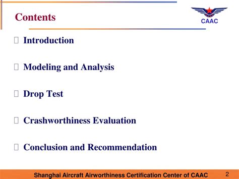 PPT Fuselage Section Crashworthiness Test And Analysis PowerPoint