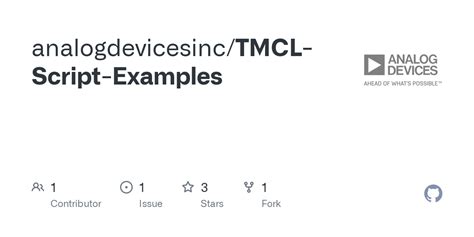 github analogdevicesinc tmcl script examples