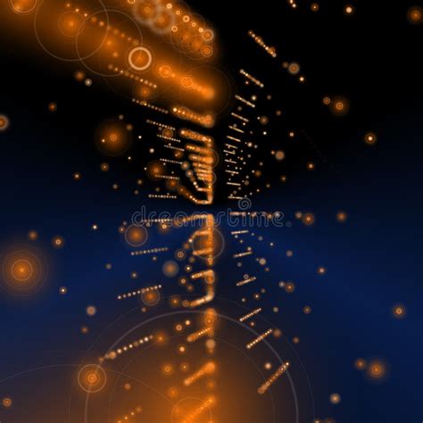Space Matrix Data Room Stock Illustration Illustration Of Futuristic
