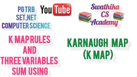 Karnaugh Mapk Map K Map Rulesthree Variables Youtube