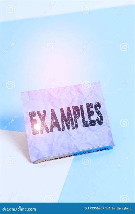 Handwriting Text Examples Concept Meaning Illustration Sample Model To